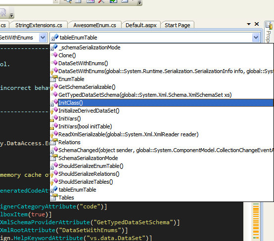 Quick way to view list of members in a class in Visual Studio 2008? C# - Stack Overflow